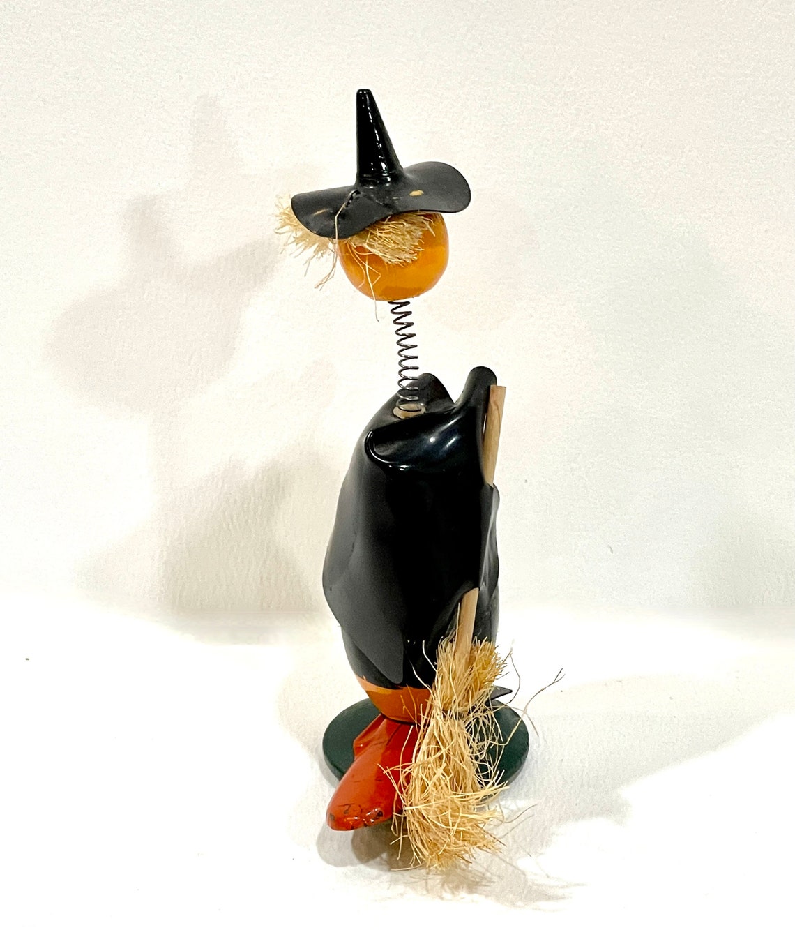 Vintage Halloween Witch Bobble Head Clicker Noise Maker | Etsy
