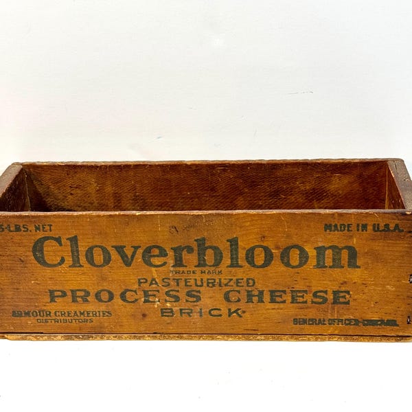 Vintage Cheese Box - Etsy