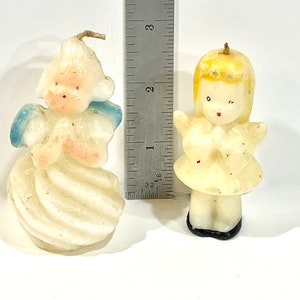 Vintage Christmas, Angel Candles Set of 2, Unburned Wicks, Gurley ...