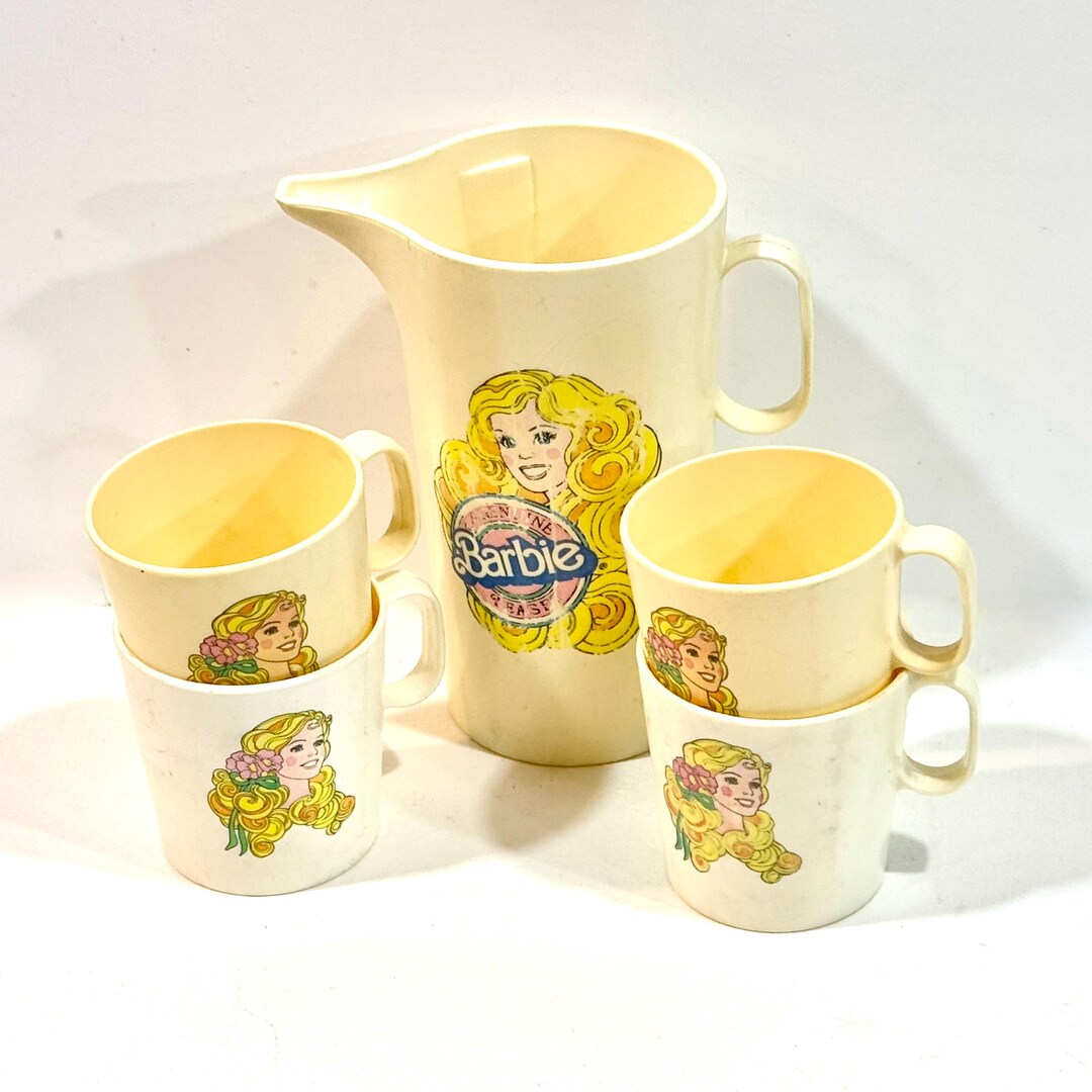 Barbie Tea Set, 1983 Mattel, Chilton Globe, Set 5 Pieces, Plastic ...