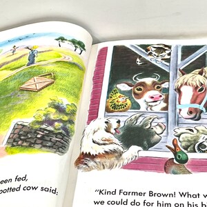 Vintage Storybook, Farm Animals, the Jolly Barnyard, Little Golden Book ...