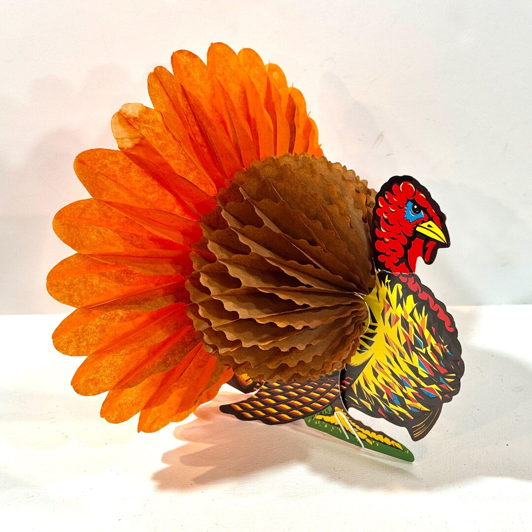 Classic Turkey Centerpiece, Beistle USA, Honeycomb and Die Cut ...