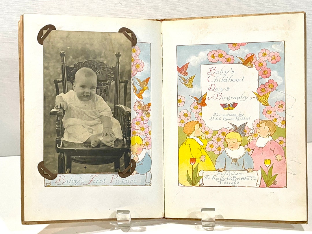 Antique Baby Book Baby's Childhood Days A Biography - Etsy