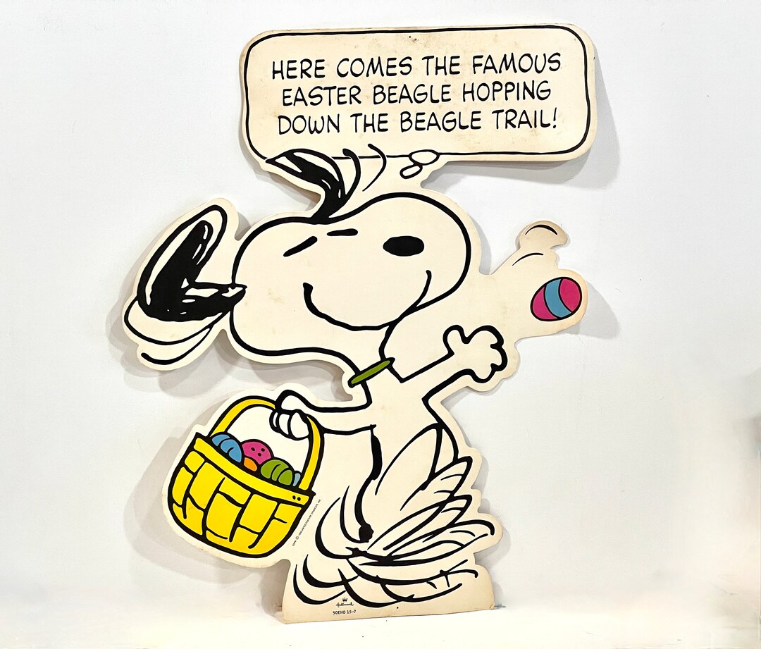 Hallmark Snoopy Happy Easter Easter Beagle Die Cut Wall - Etsy