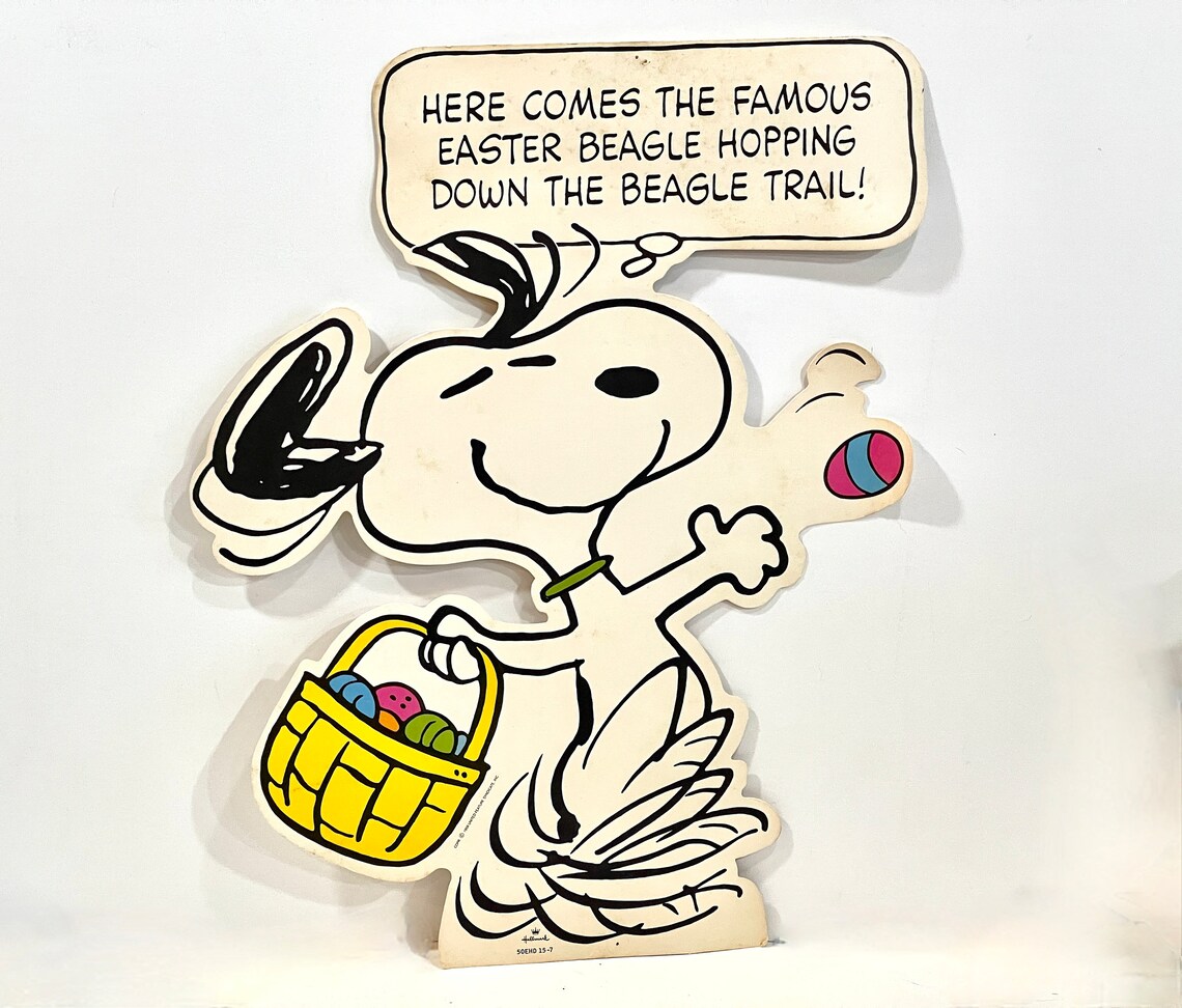 Hallmark Snoopy Happy Easter Easter Beagle Die Cut Wall - Etsy