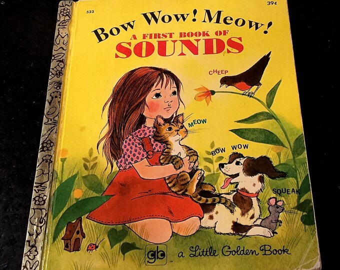Vintage Bow Wow Meow A First Book of Sounds, Little Golden Book, by ...