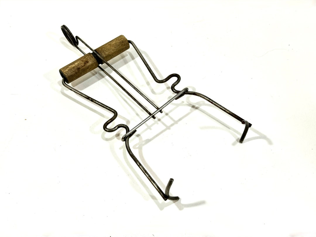 Vintage Kitchen, Canning Tool, Jar Lifter, Metal W Wood Handle, Mid ...