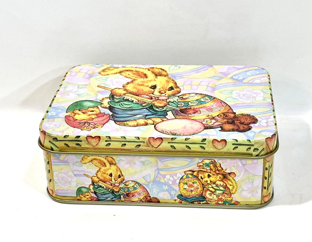 Vintage Easter Tin Easter Bunny Rabbit Easter Decor - Etsy