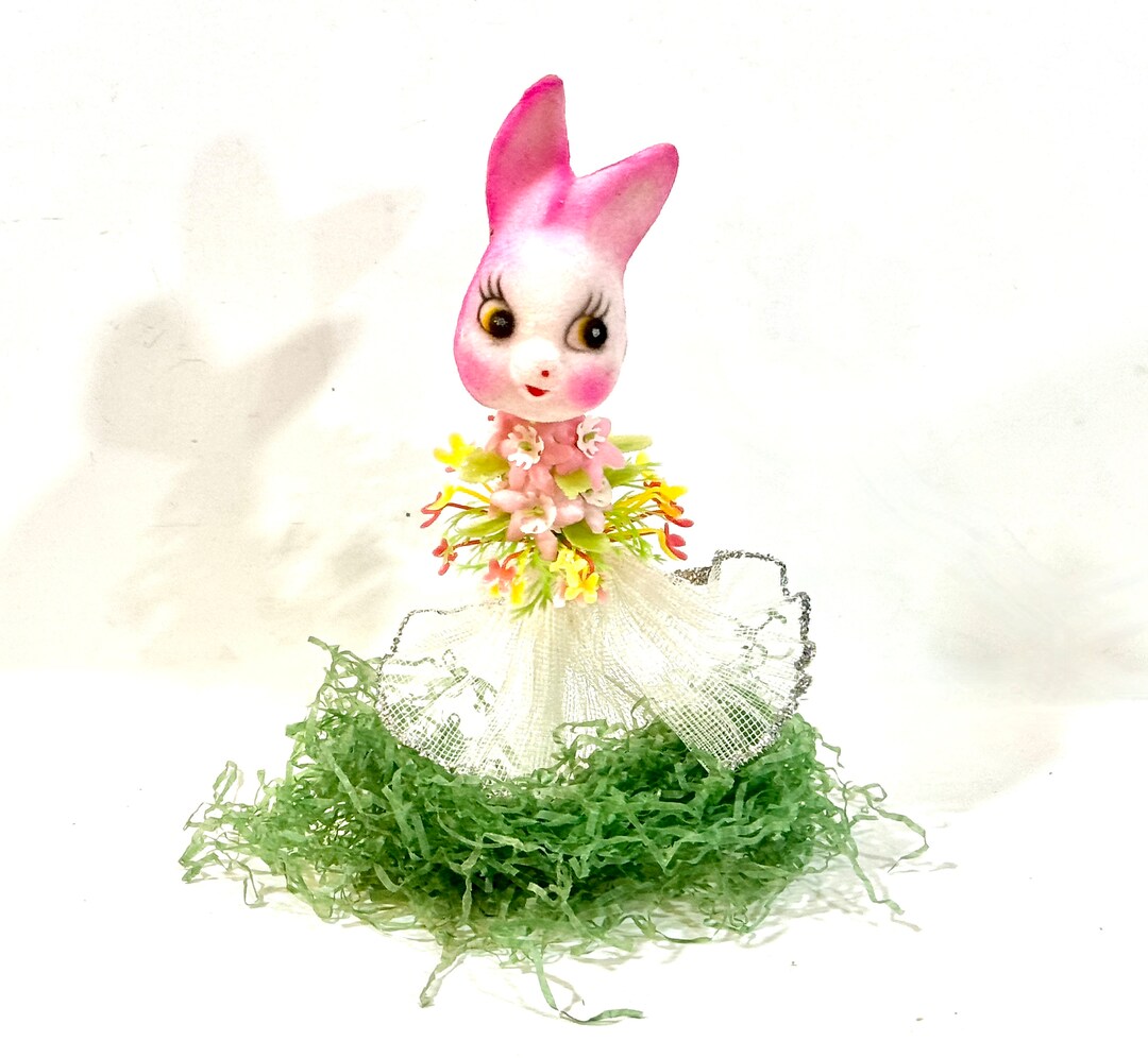 Vintage Easter Bunny, Ballerina Rabbit, Mid Century Holiday, Spring ...
