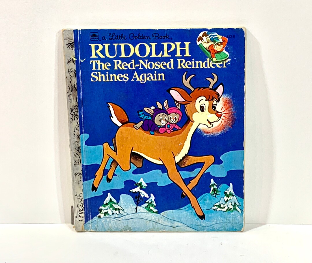 Vintage Christmas, Little Golden Book, Rudolph the Red Nosed Reindeer ...