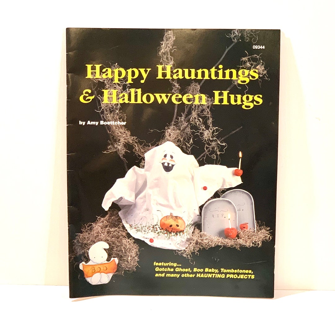 Vintage Halloween Crafts, Decorative Painting, Happy Hauntings ...