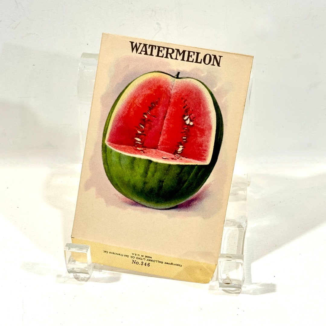 Vintage Seed Packet, Watermelon Pkg, 1930s Era, ©galloway Litho Co, San ...