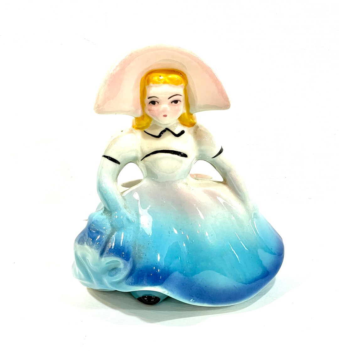 Vintage SHAWNEE Pottery, Girl in Bonnet, Small Planter, Mid Century ...