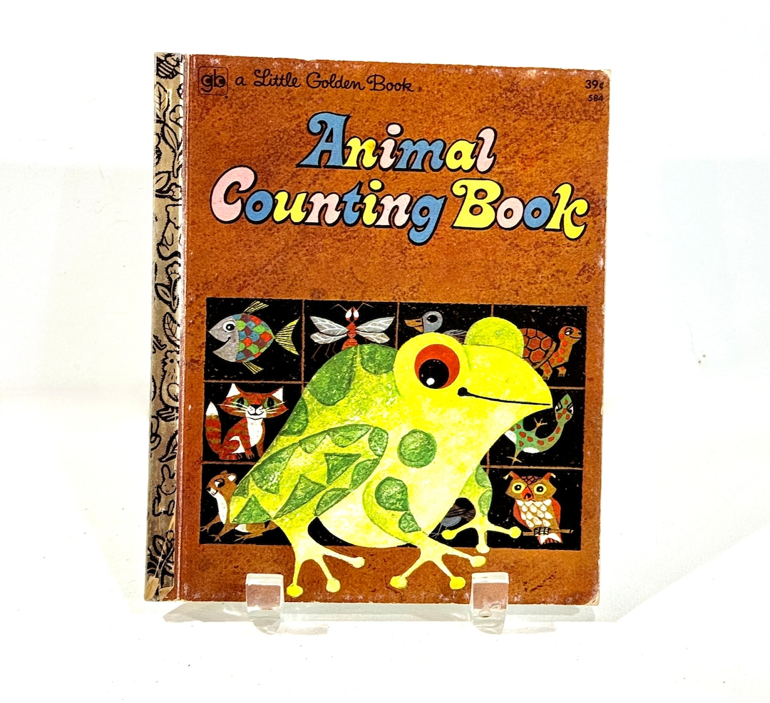 Animal Counting Book, Vintage 1970s, Littlegolden Book, Rhyming Book ...