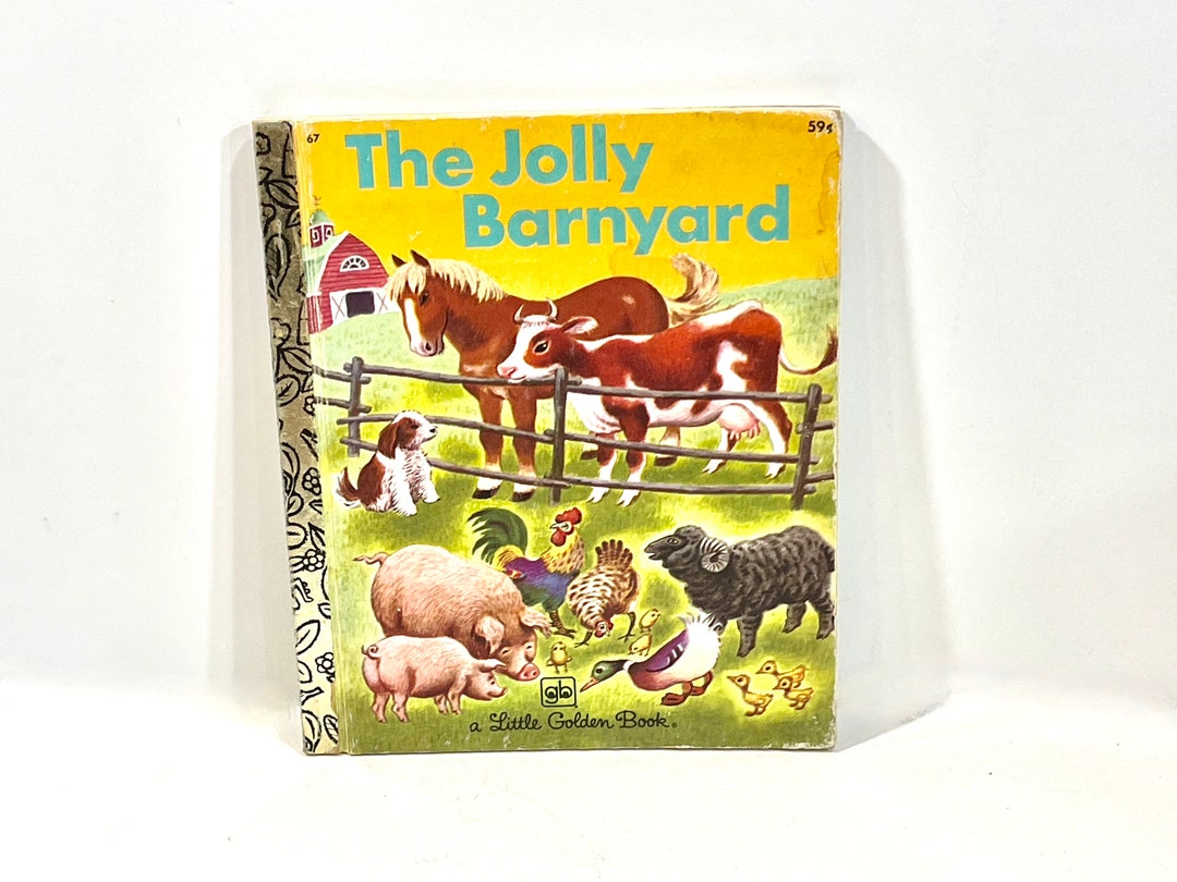 Vintage Storybook, Farm Animals, the Jolly Barnyard, Little Golden Book ...