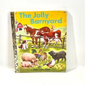 Vintage Storybook, Farm Animals, the Jolly Barnyard, Little Golden Book ...