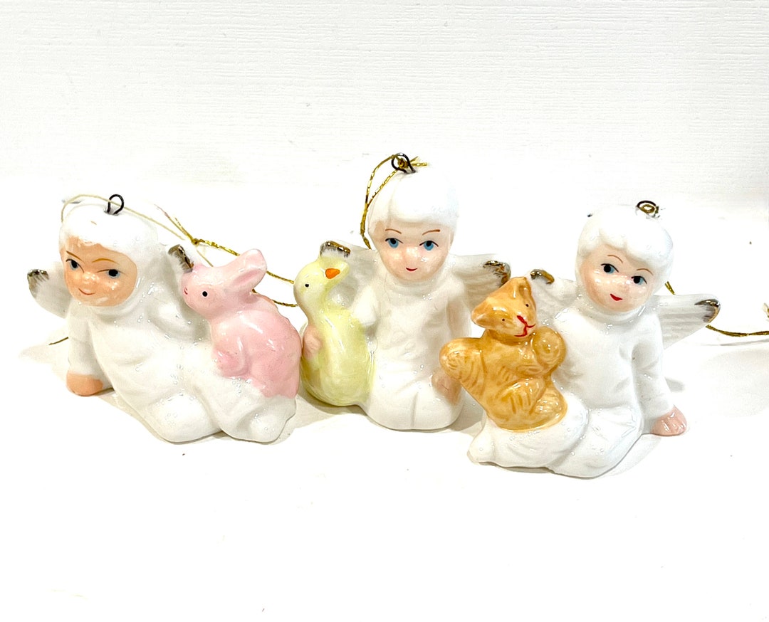 Miniature Angels, Itsy Bitsy Angels, NAPCO Japan, Set of 3, Angels W ...