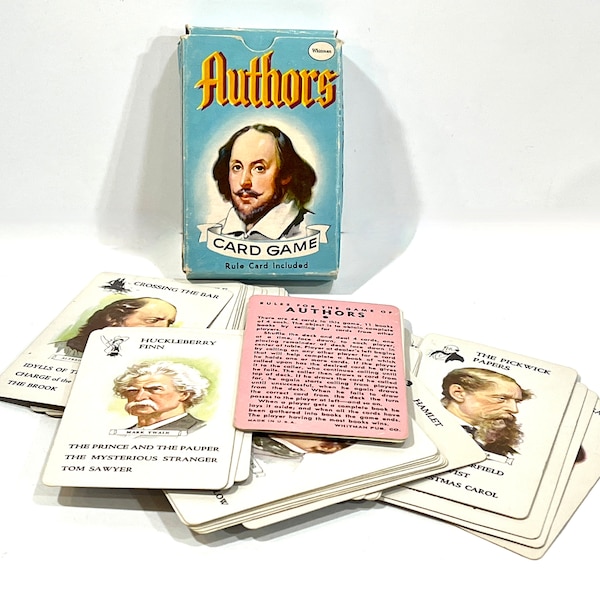 Authors Card Game - Etsy