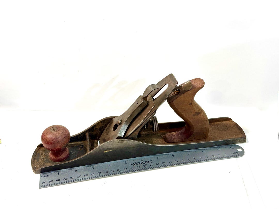 Vintage Hand Plane, Woodworking Tool, Made in USA, Steel Blade, Cast ...