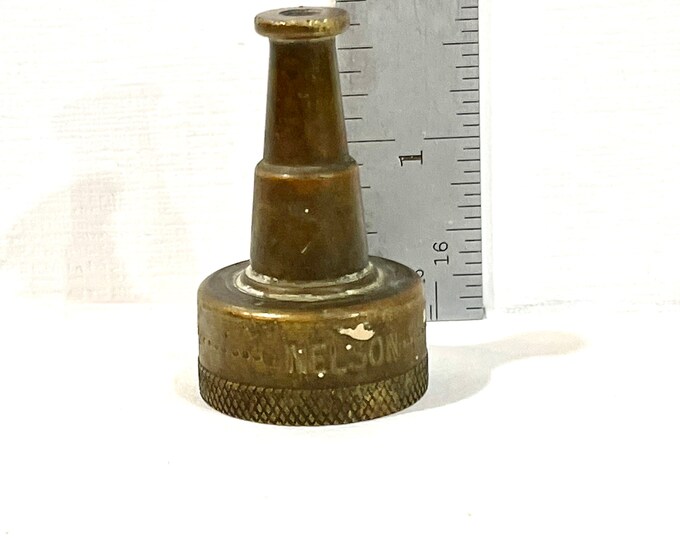 Vintage Brass Nozzle, Nelson USA, 2 Inch Nozzle. Spot Spray, Hose Spay ...