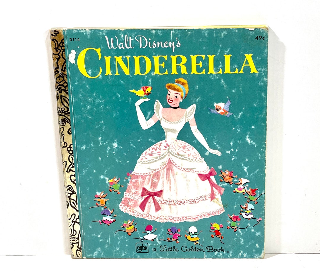 Vintage Walt Disney's, Little Golden Book, Cinderella Copyright 1950 ...