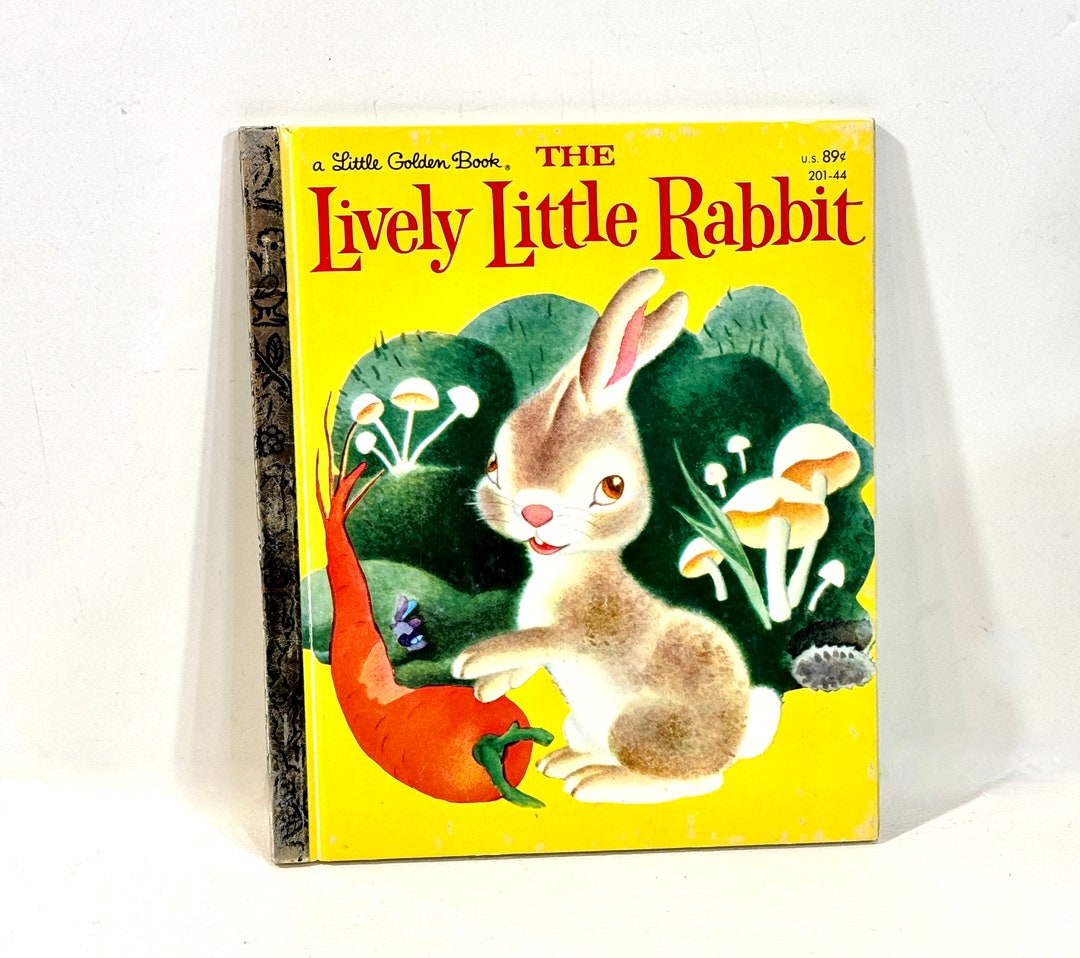 Lively Little Rabbit, Little Golden Book, Pictures by Gustaf Tenggren ...