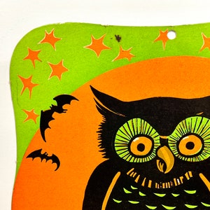 Vintage Halloween Beistle USA Halloween Owl Fluorescent - Etsy
