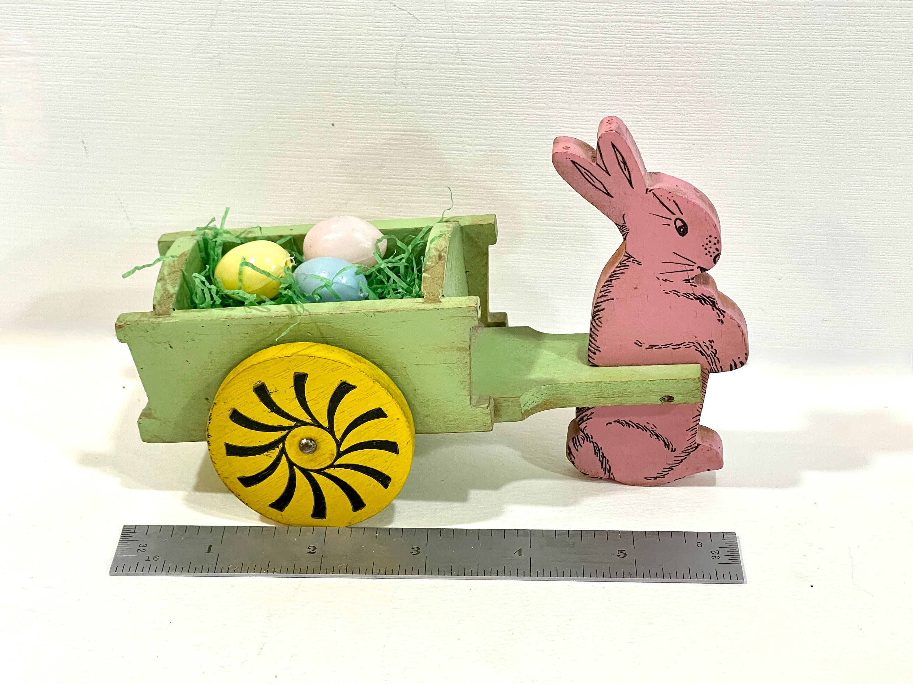 Ornaments & Accents Circa 1940’s Folk Art Handmade Wooden Easter Rabbit ...