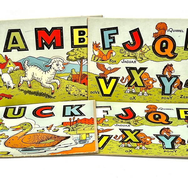 Mid Century Alphabet - Etsy