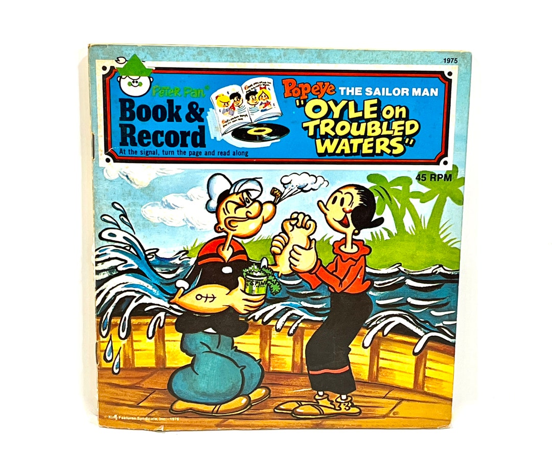 Popeye the Sailor, Oyle on Troubled Waters, Peter Pan, Read Along, Book ...