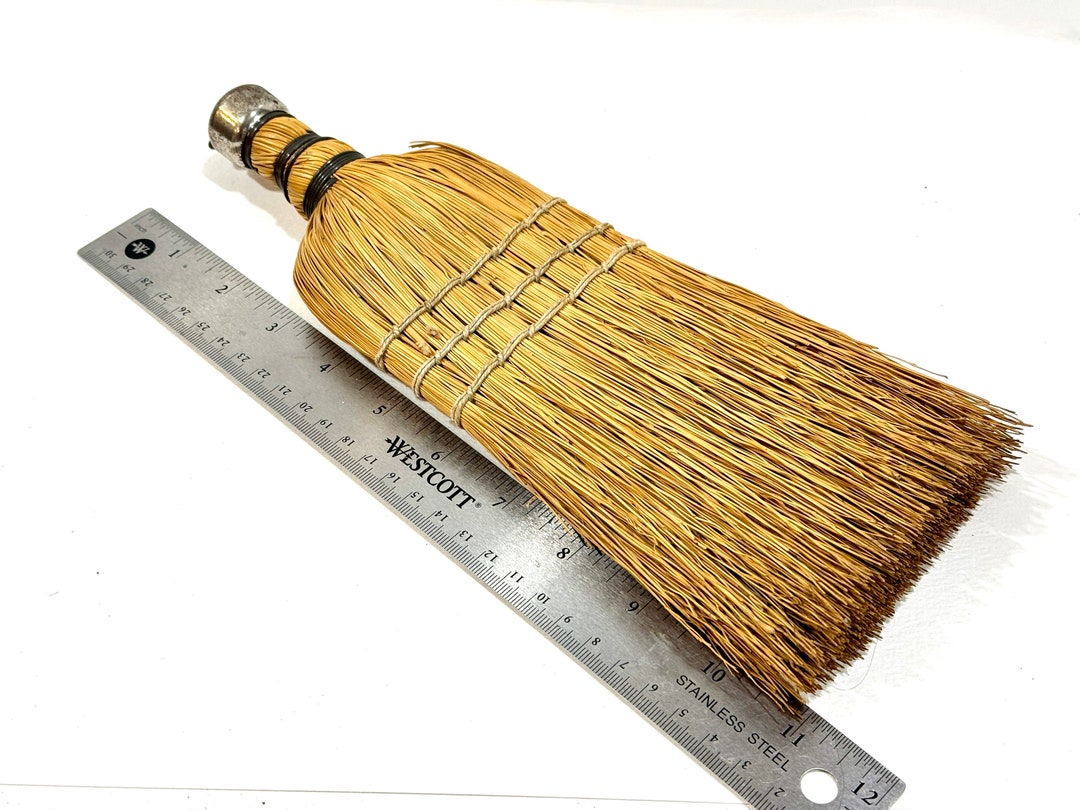 Vintage Whisk Broom, Wire Wrapped, Twine Stitched, 11 Inch, Hand Broom ...