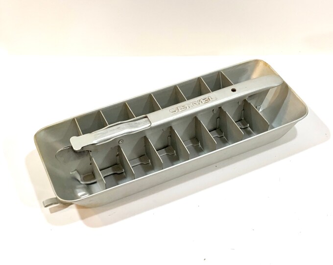 Vintage Aluminum Ice Cube Tray, SERVEL, Trigger Ice Tray, Kitschy ...