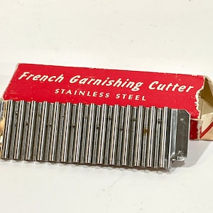 Vintage Kitchen, FRENCH GARNISHING CUTTER, Crinkle Fries, Vegetable ...