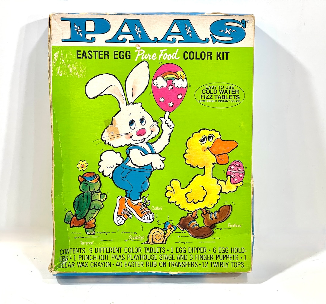 PAAS Easter, Egg Color Kit, New in Box, Easter Crafts, Retro 1980s ...