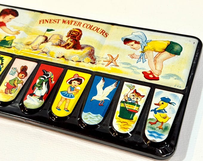 Vintage Watercolor Paint Set: LL Products Litho Tin, Made in England - Etsy