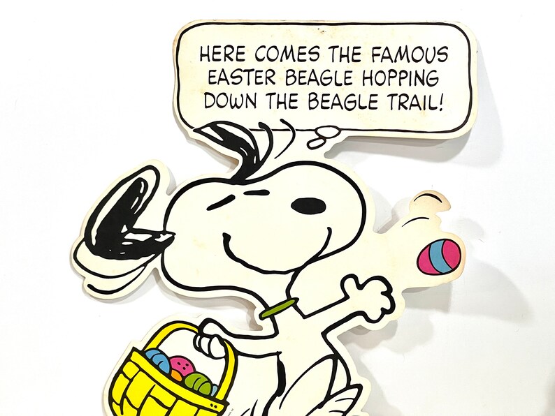Hallmark Snoopy Happy Easter Easter Beagle Die Cut Wall - Etsy