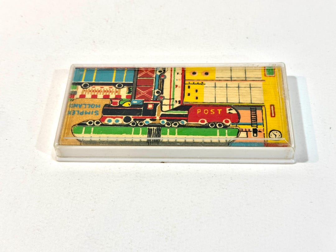 Vintage 1950 Puzzle,1950s Simplex Holland Wooden Puzzles: Train, - Etsy