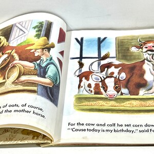 Vintage Storybook, Farm Animals, the Jolly Barnyard, Little Golden Book ...