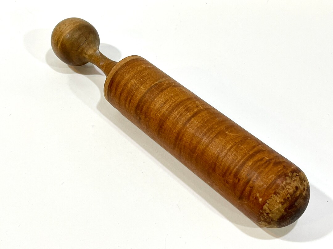Vintage Wood Masher, Pestle Grinder, Muddler Kitchen Tool, Farmhouse Kitchen, Knob Handle ...