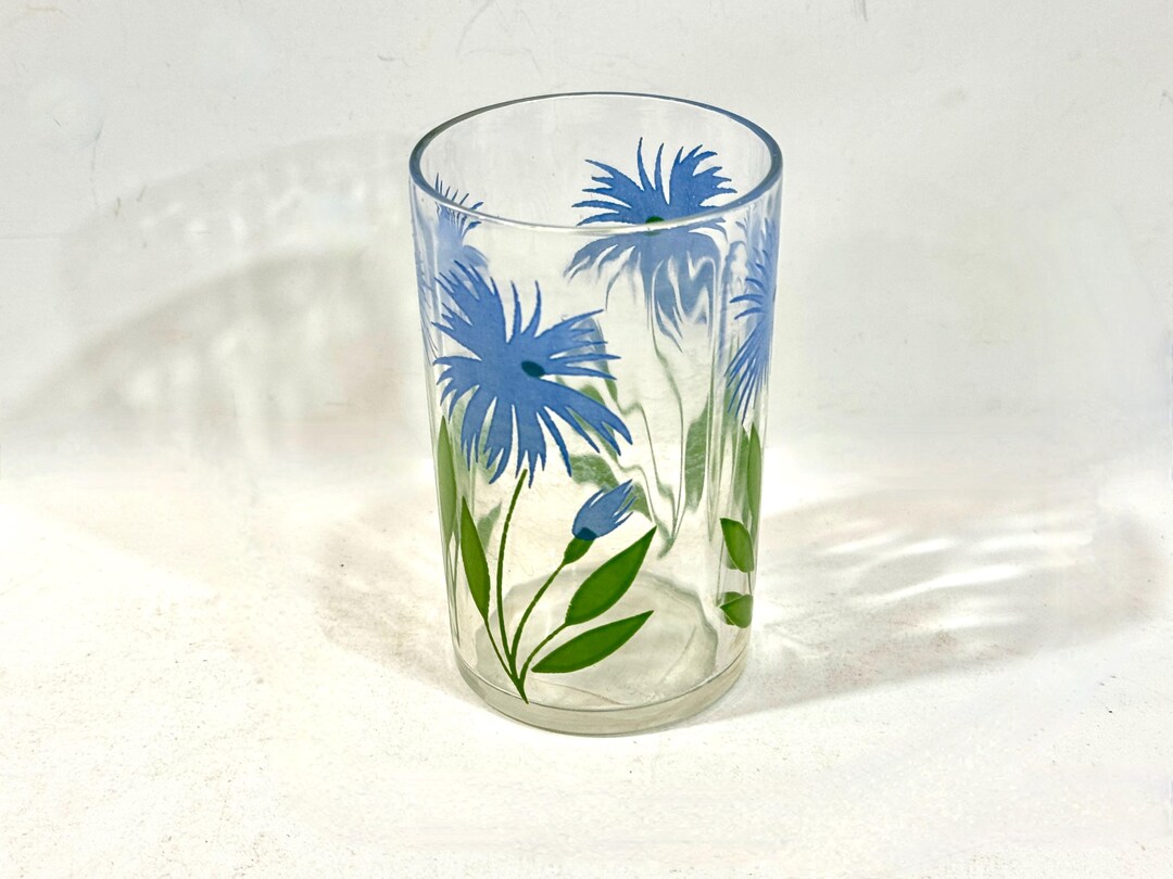 Vintage Kitchen,swanky Swig, Blue Cornflower Glass, Hazel Atlas, Blue ...