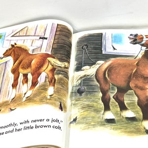 Vintage Storybook, Farm Animals, the Jolly Barnyard, Little Golden Book ...