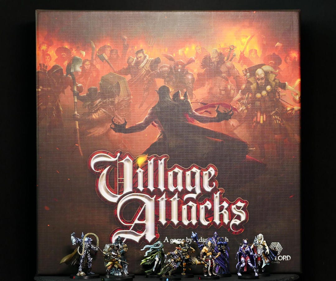 Village Attacks Board Game With All Miniatures Painted to a Very High ...