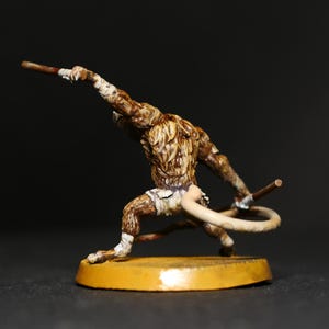 Very Rare Painted Rat Monk Warrior Miniature - D&D Game Miniatures Rat ...
