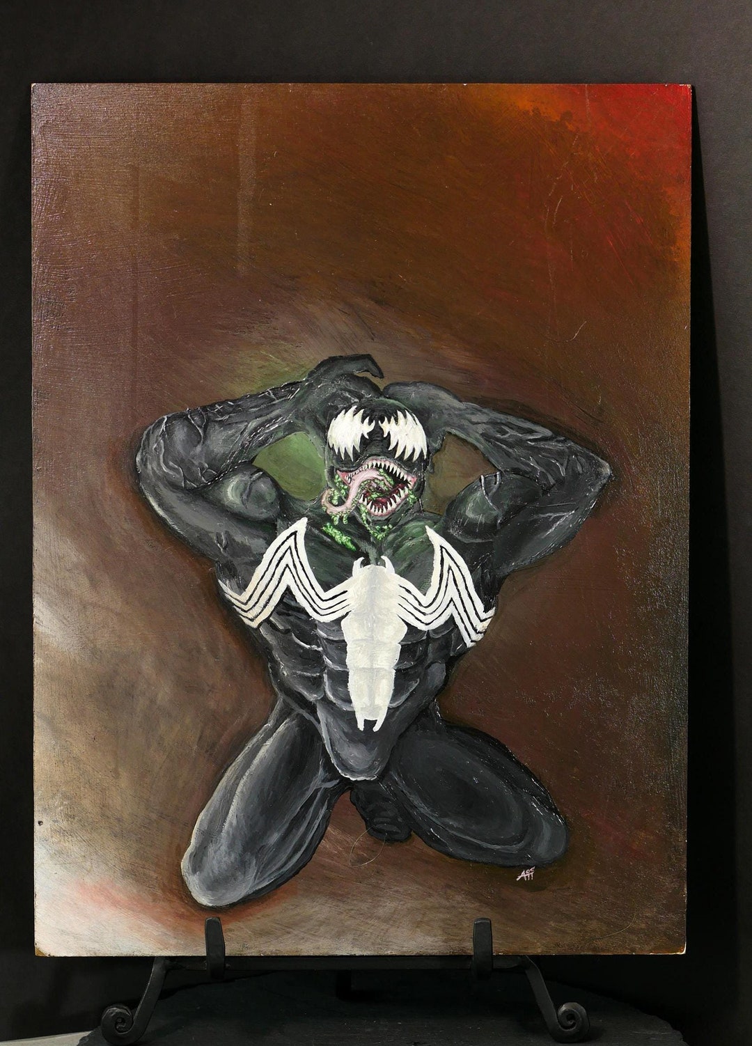 Venom Acrylic Painting - Original Fanart Artwork, Wall Art, Home Decor ...