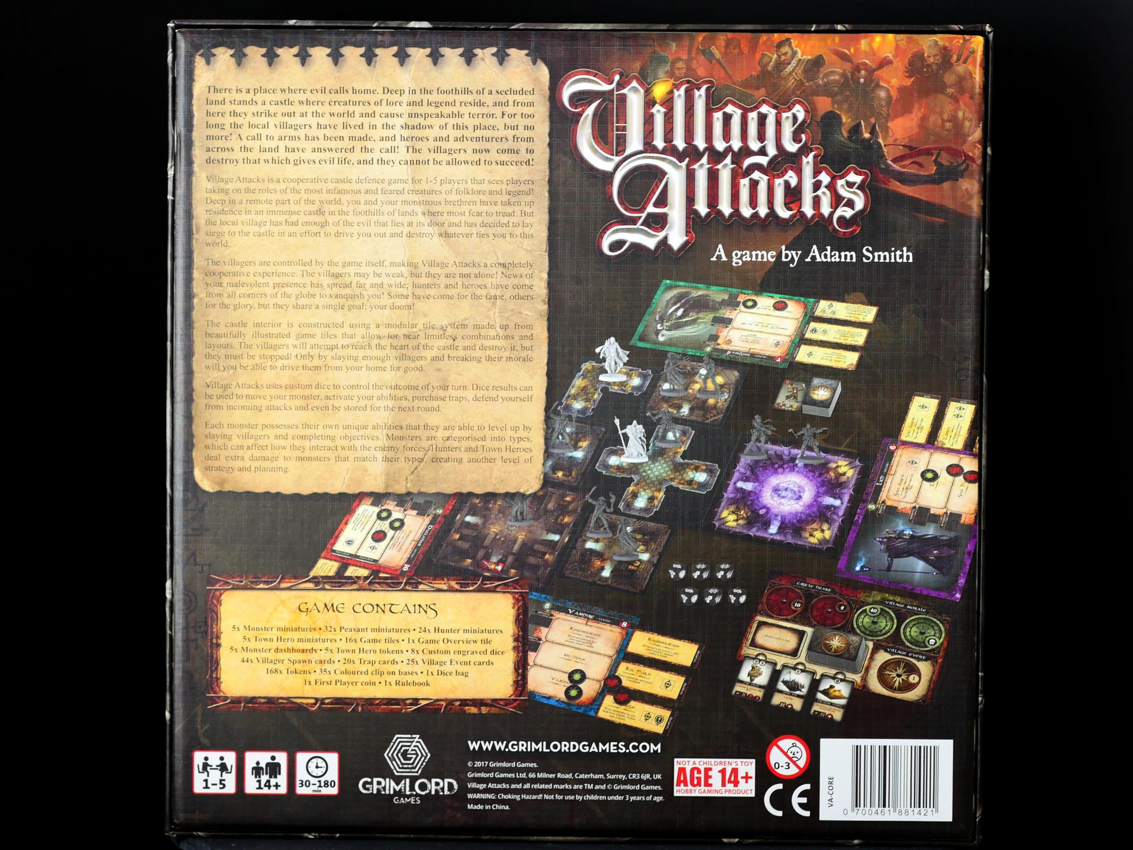 Village Attacks Board Game With All Miniatures Painted to a Very High ...
