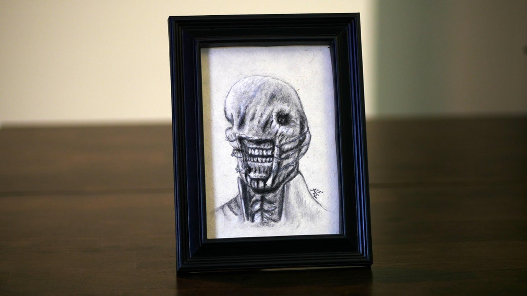 Chatterer Cenobite - Hellraiser Fanart Drawing/sketch - Original and Signed Horror Art, Original ...
