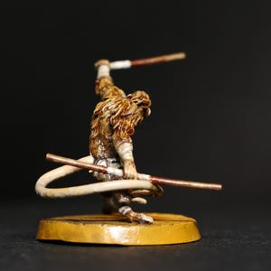 Very Rare Painted Rat Monk Warrior Miniature - D&D Game Miniatures Rat ...