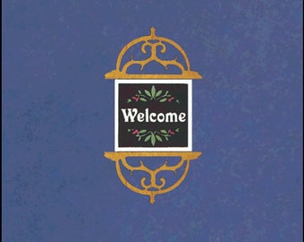 1:12 Scale Dollhouse Miniature Welcome sign | Etsy