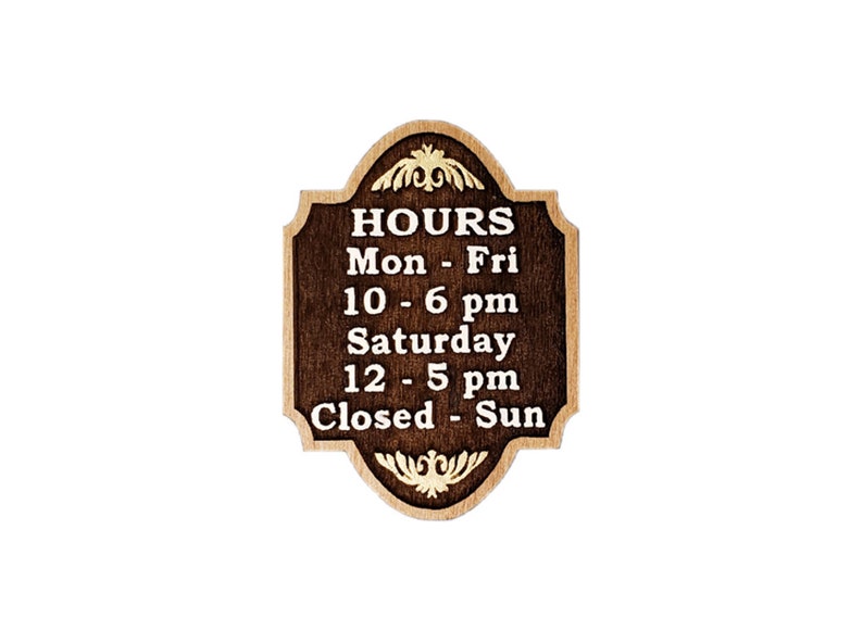 1:12 Scale Dollhouse Miniature Shop Sign - Etsy