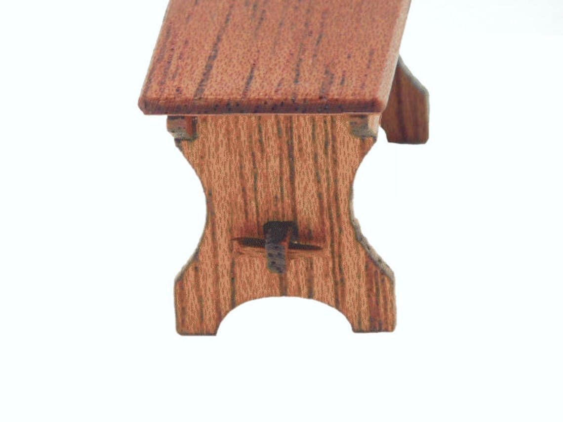 1:24 Scale Miniature Trestle Table & Benches - Etsy